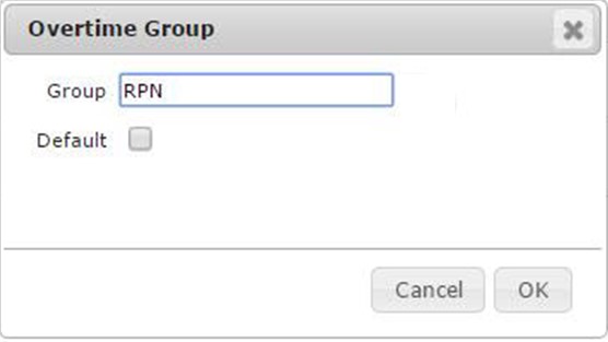 Adding an Overtime Group